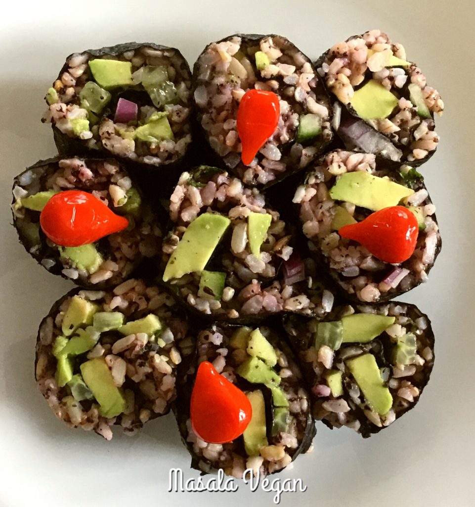Brown & Wild Rice Sushi (Leftover Recipe) – Masala Vegan